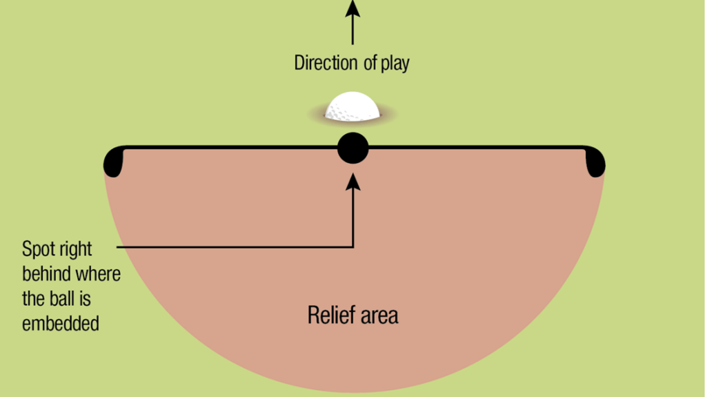 Embedded Ball (Rule 16.3) – Golf Rules Guru