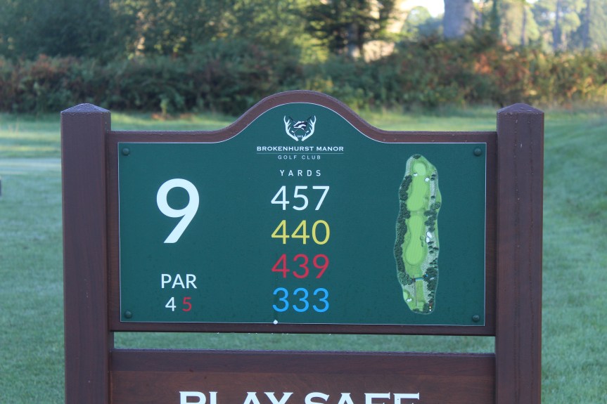 9th @BrokenhurstGC – No Play Zone – Golf Rules Guru